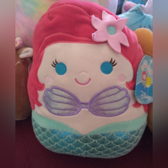 Squishmallows | Toys | Ariel Disney Squishmallow Mermaid Red Hair And ...